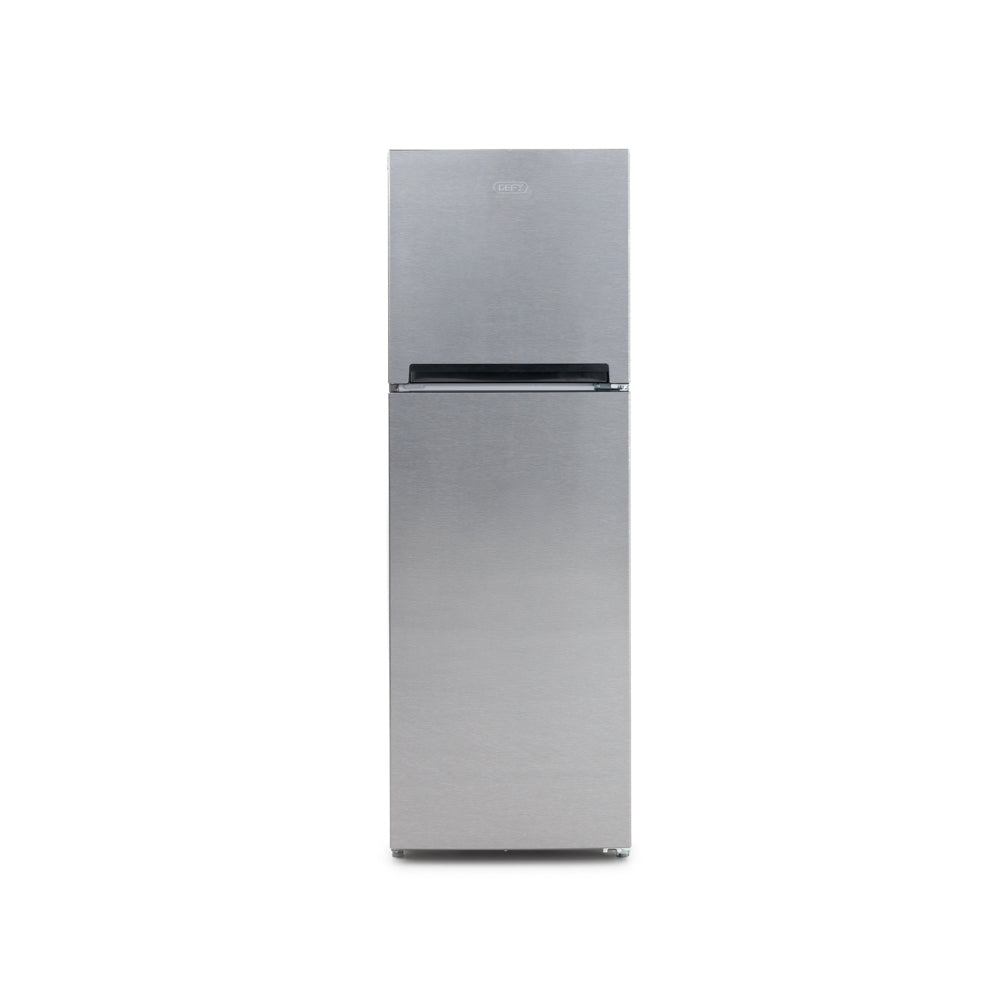 Defy 157lt Fridge with Top Freezer - Metallic – Railway Furnishers