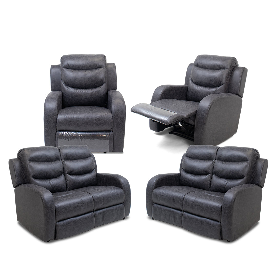 Cassandra 4 Piece Lounge Suite - 2 Recliners – Railway Furnishers